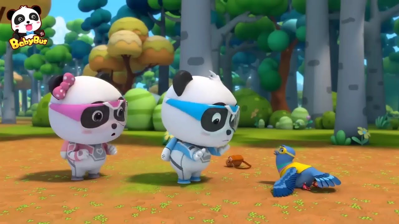 BABYBUS SUPER RESCUE TEAM | KIKI AND MIUMIU SAVE A BIRD | BABYBUS ...