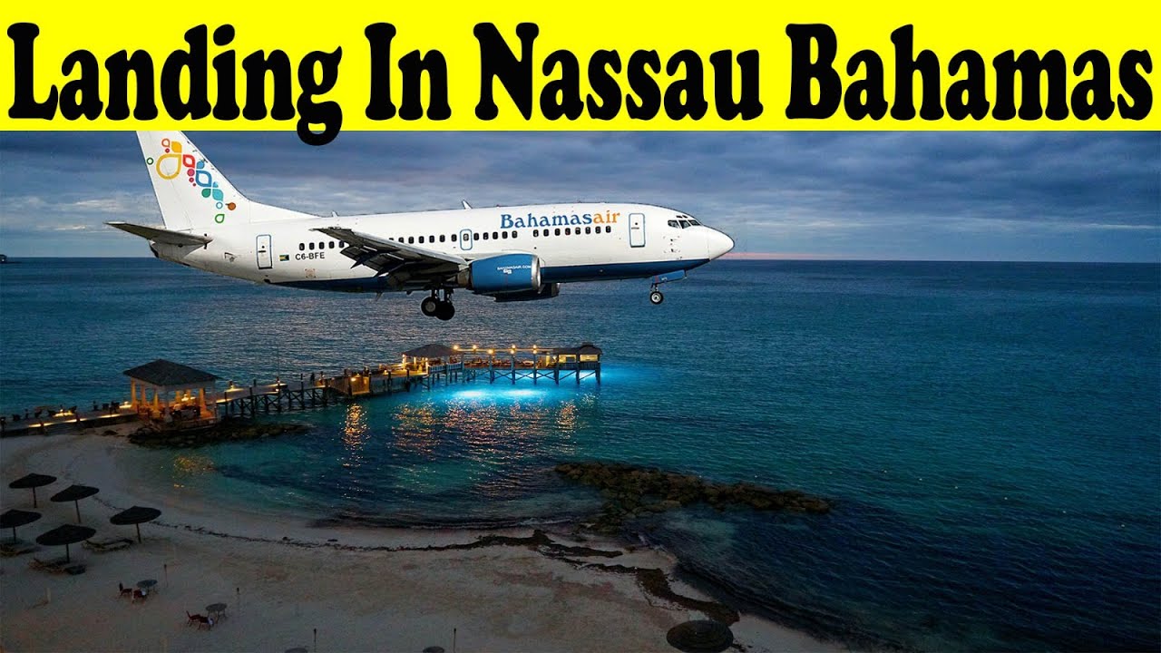 Landing in Bahamas l Nassau Bahamas l Bahamas Atlantic Ocean l ...