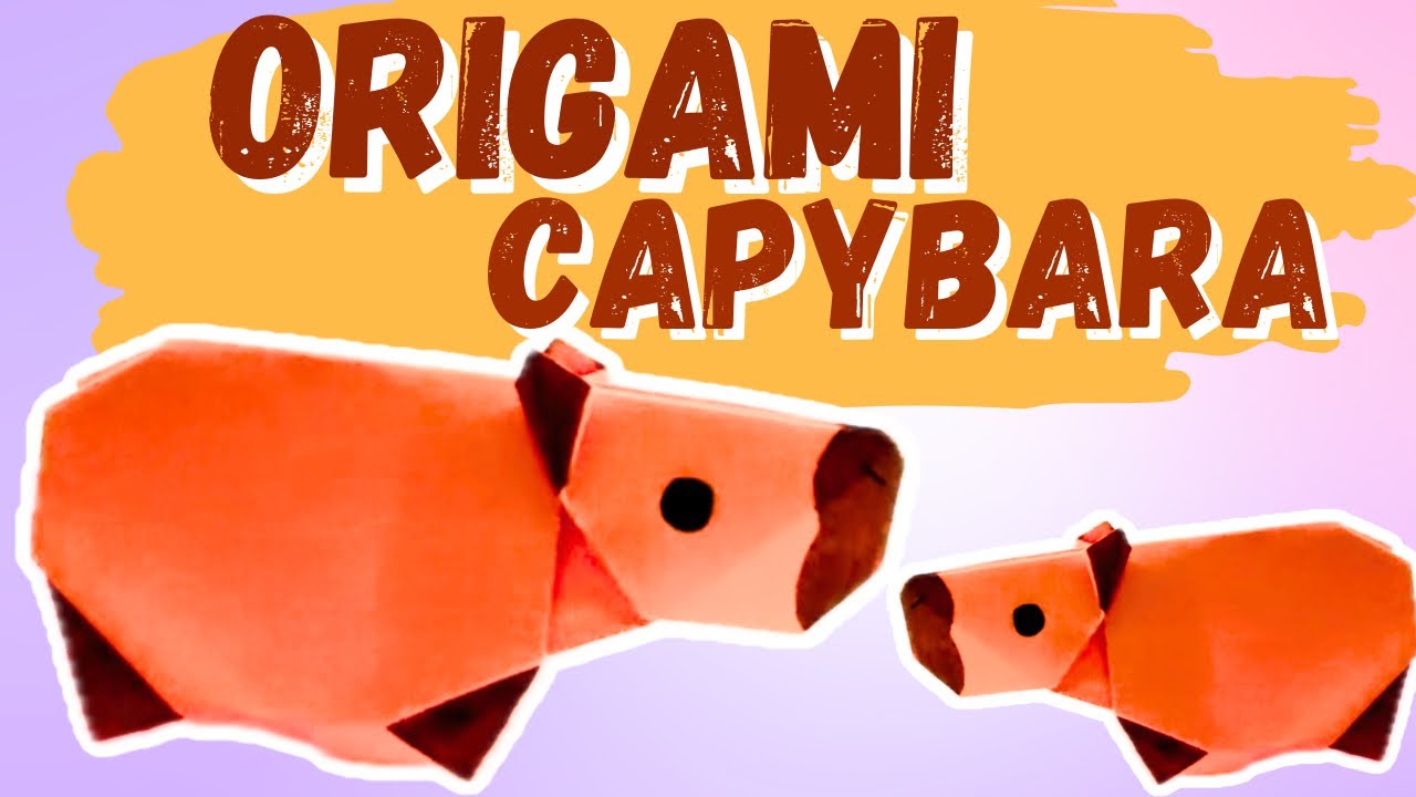 Origami Paper Capybara / How to make paper animals - YouTube