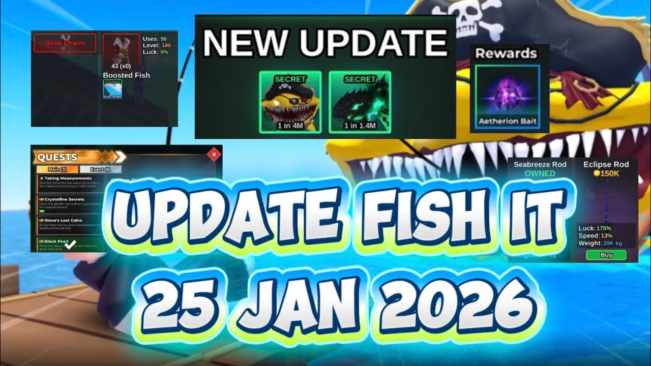 Roblox - Fish It | MISI SECRET BAIT DAN PERCEPATAN PLAYER YG BELUM ...