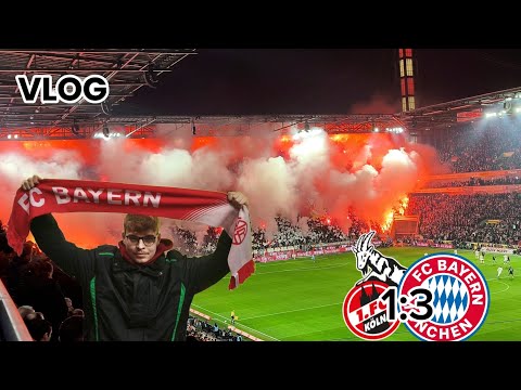 Pyro Choreo und geile Stimmung | 1.FC Köln 1:3 Bayern München | Stadion VLOG
