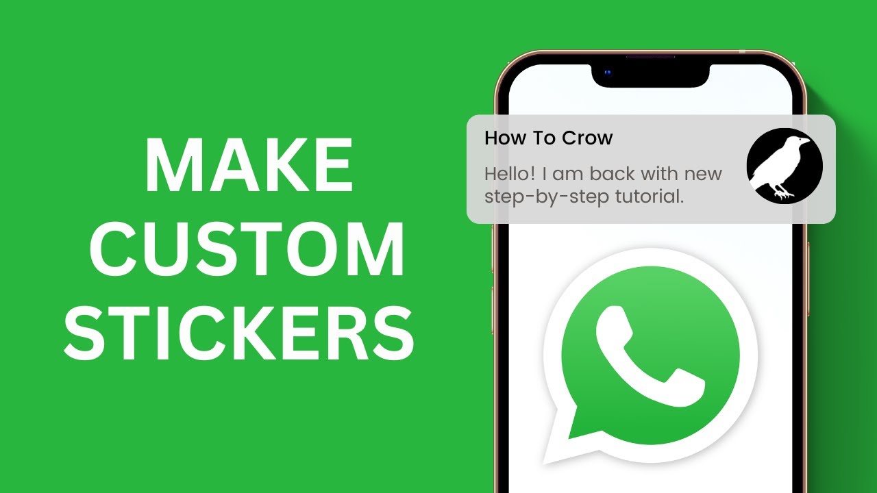 How to Make Custom Stickers on WhatsApp in 2 Ways - YouTube