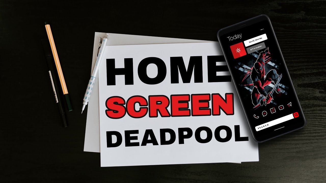 Deadpool home screen setup| Nova launcher setup - YouTube