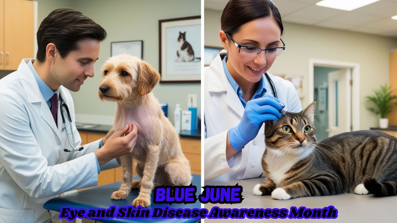 Blue June: Awareness Month for Eye and Skin Diseases in Animals - YouTube