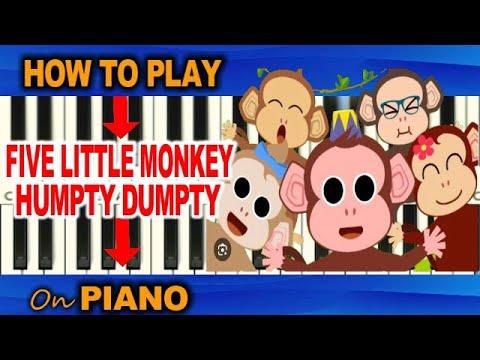 Five Little Monkey Humpty Dumpty - Piano Chords Tutorial - YouTube