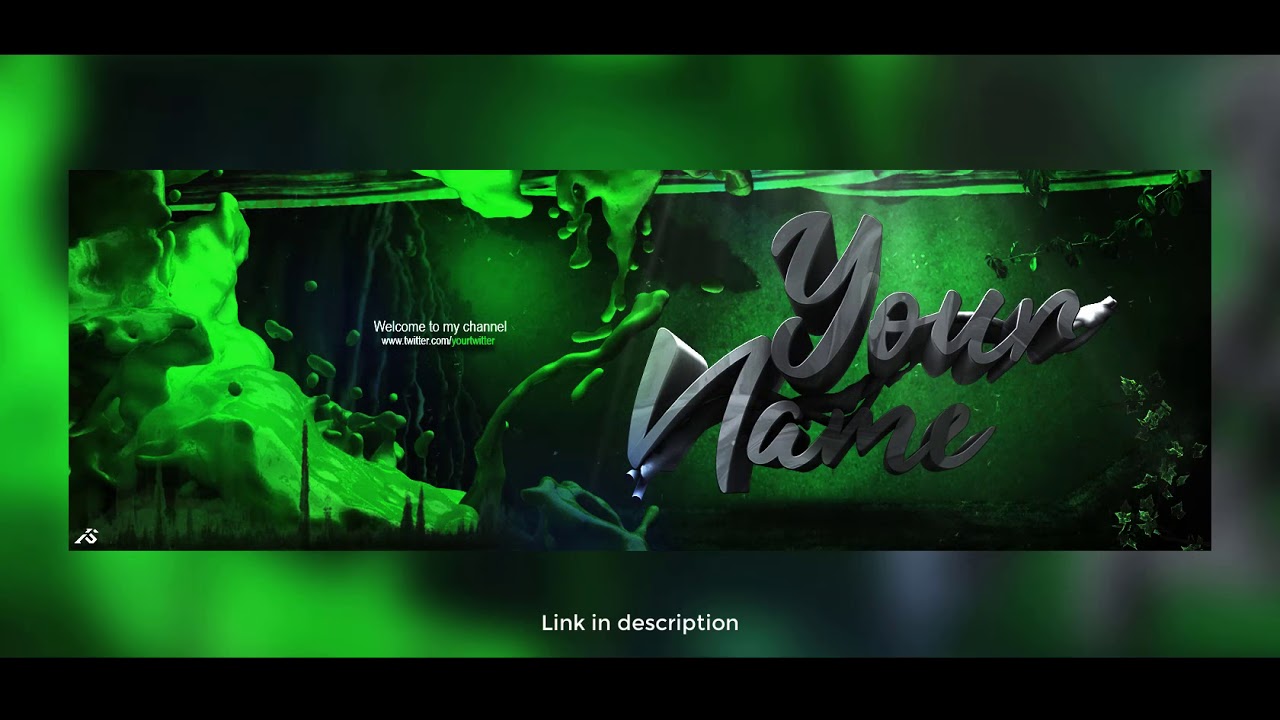 Header Template #4 [Banner Twitter editable] - YouTube