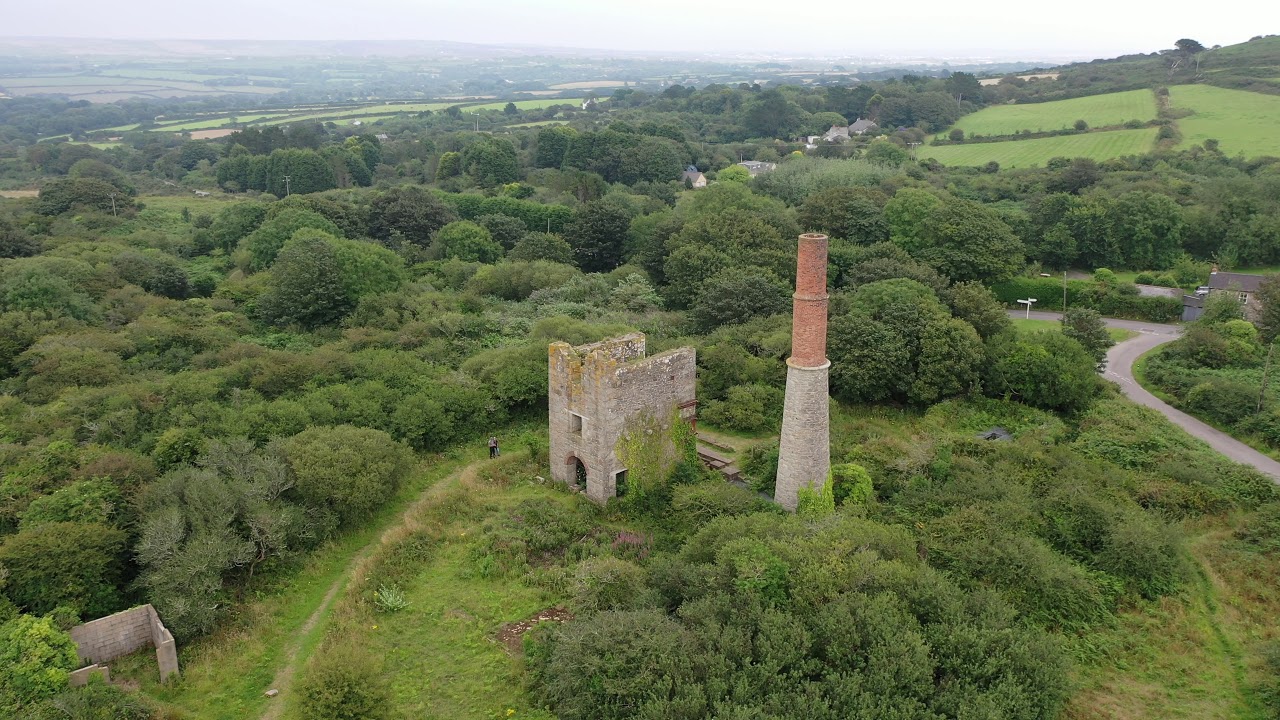 Great Work tin mine ruins, Godolphin Cross, Cornwall (4K Ultra HD ...