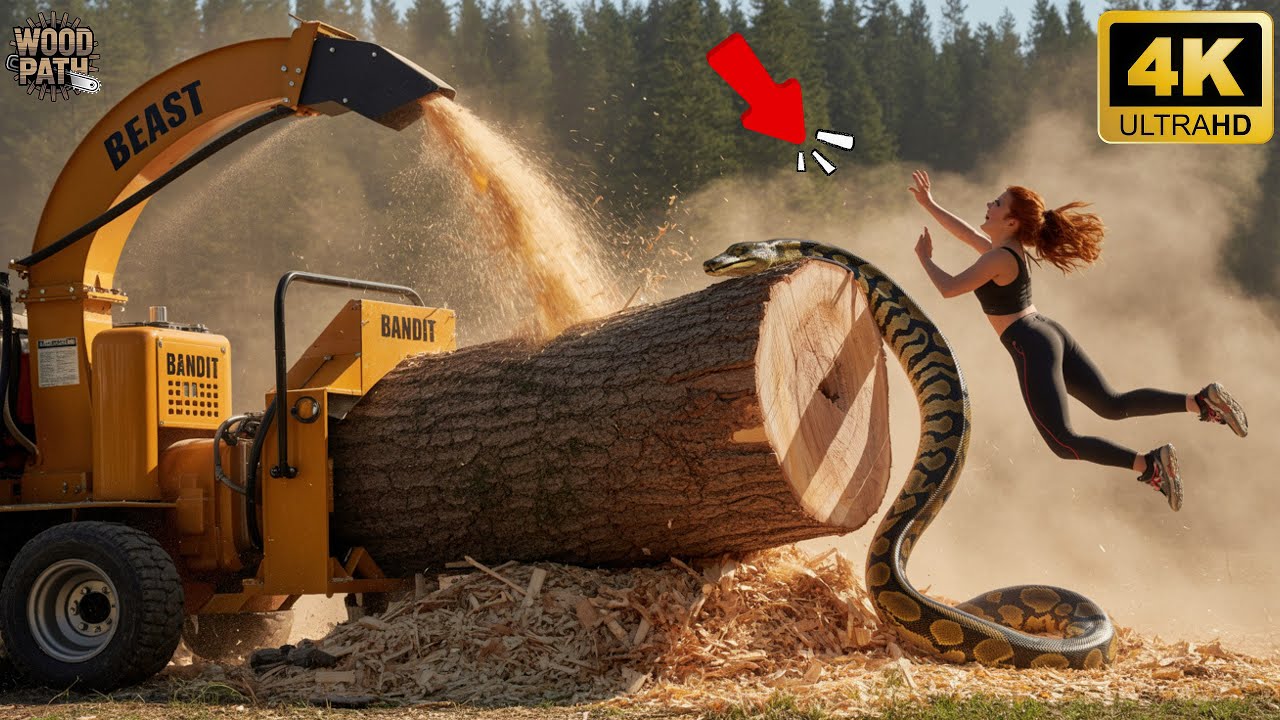 Extremely Dangerous Sharp Monster Wood Crusher – Rotating Steel Blades ...