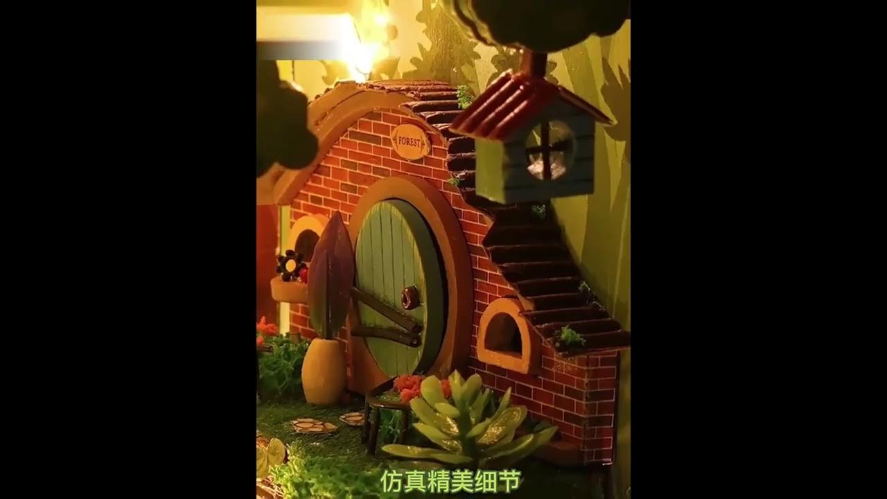 Colmar Town DIY Book Nook Kit - YouTube