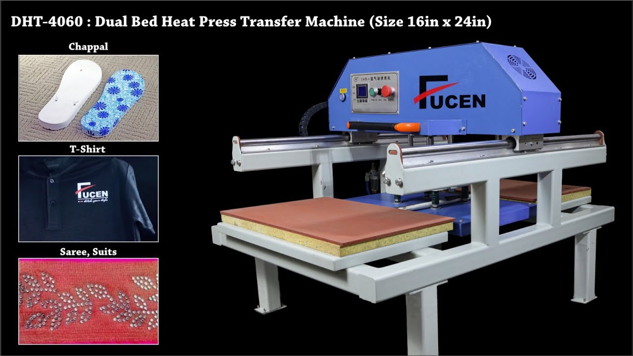 DHT-4060 Dual Bed Heat Press Transfer Machine (size 16x24) #heatpress # ...