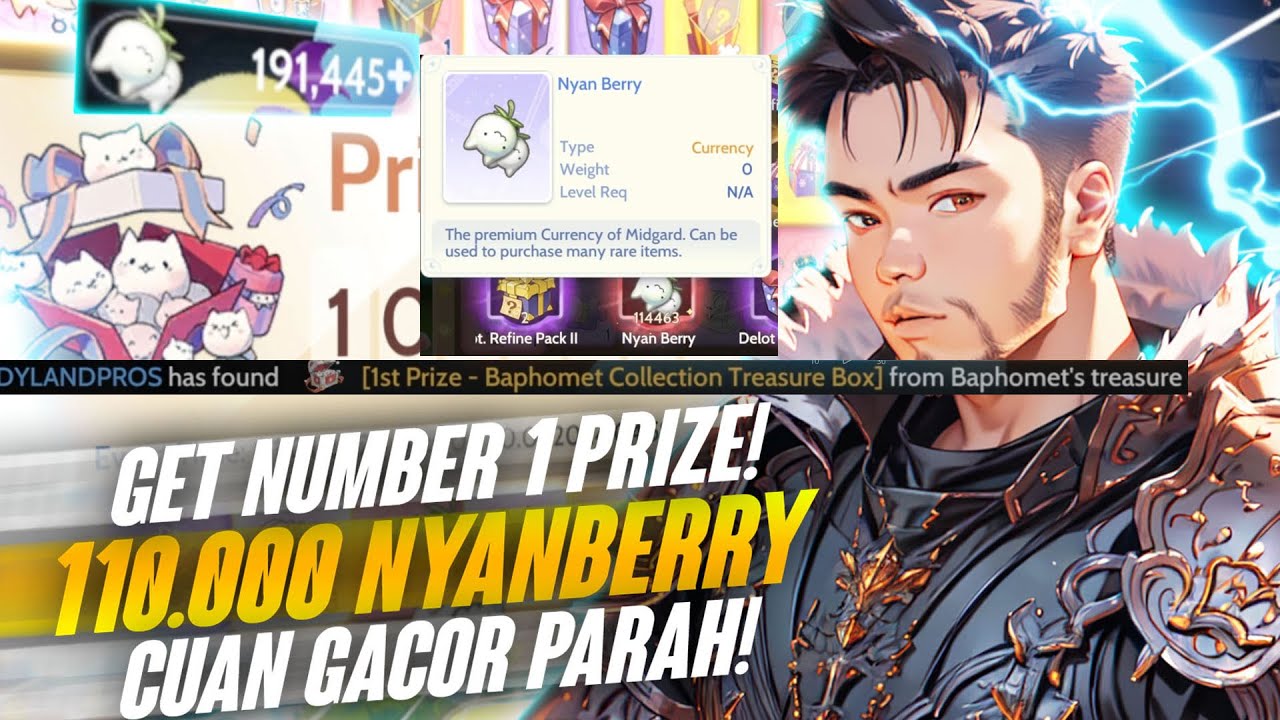 1ST PRIZE BAPHOMET'S BOOTY! 118.000 NYANBERRY CASHBACK! - Ragnarok ...