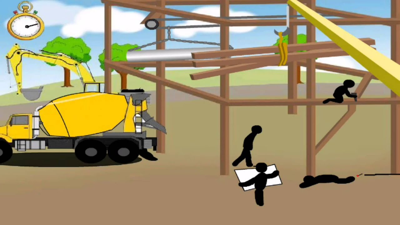Stick Death Level 3 Construction Site Walkthrough - YouTube