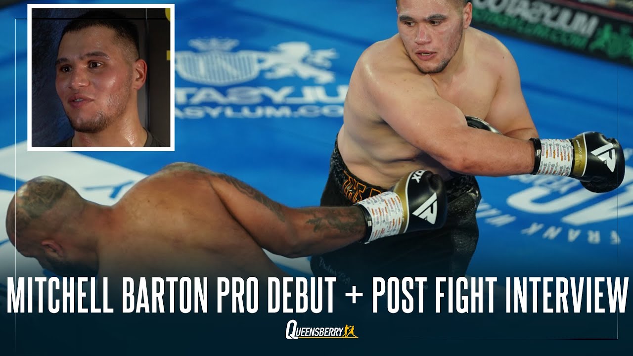 HEAVYWEIGHT Mitchell Barton, trained by LEGEND Henry Wharton professional debut + Interview ...