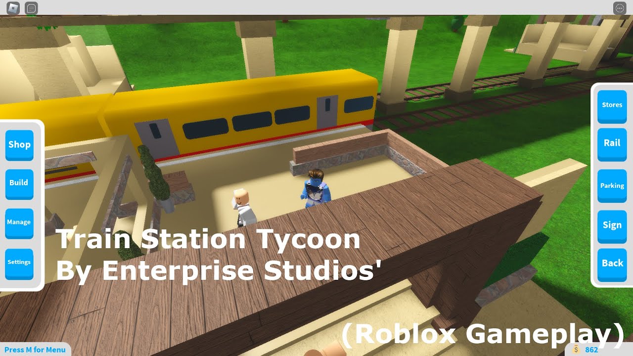 Train Station Tycoon By Enterprise Studios' (Roblox Gameplay) - YouTube