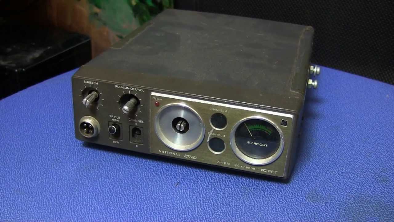 National Model RX-201 無線機 - YouTube
