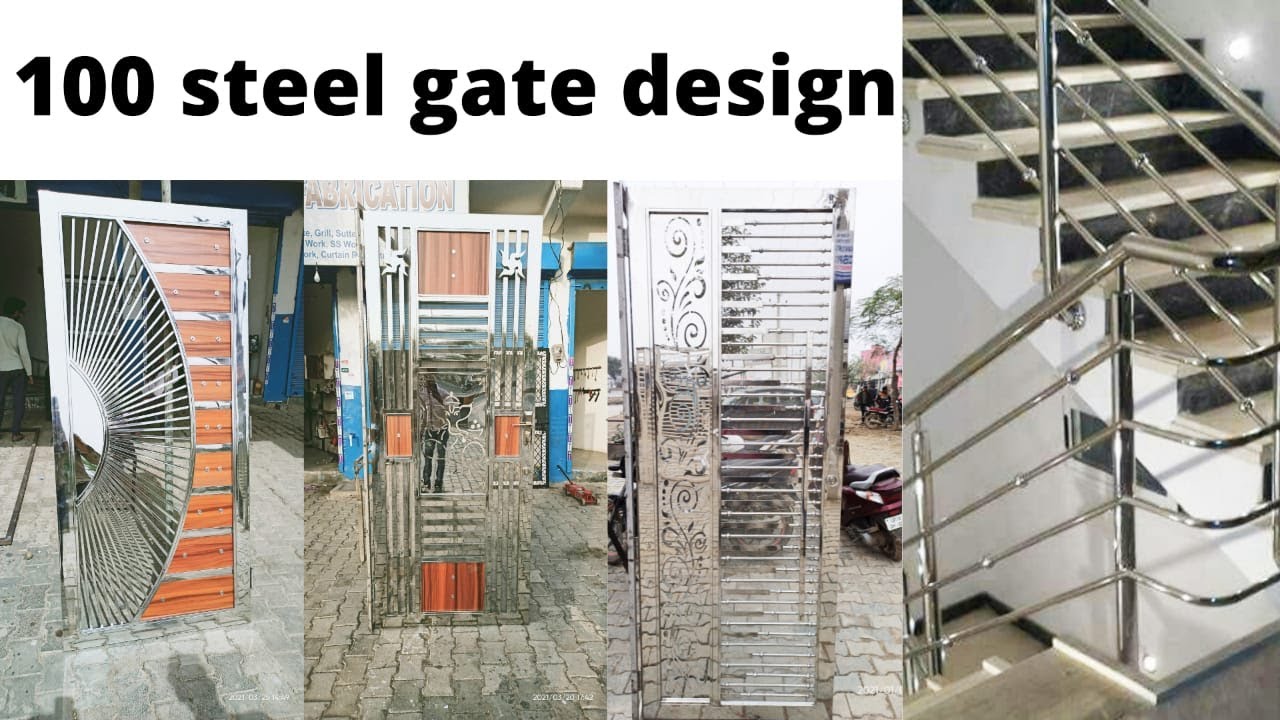 100 steel gate photo latest design / Fancy steel gate / #fancysteeldoor ...