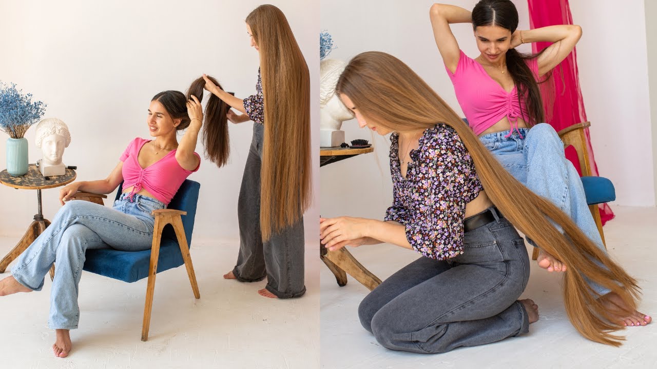 RealRapunzels | Diana in The Rapunzel Chair Photoshoot (preview) - YouTube