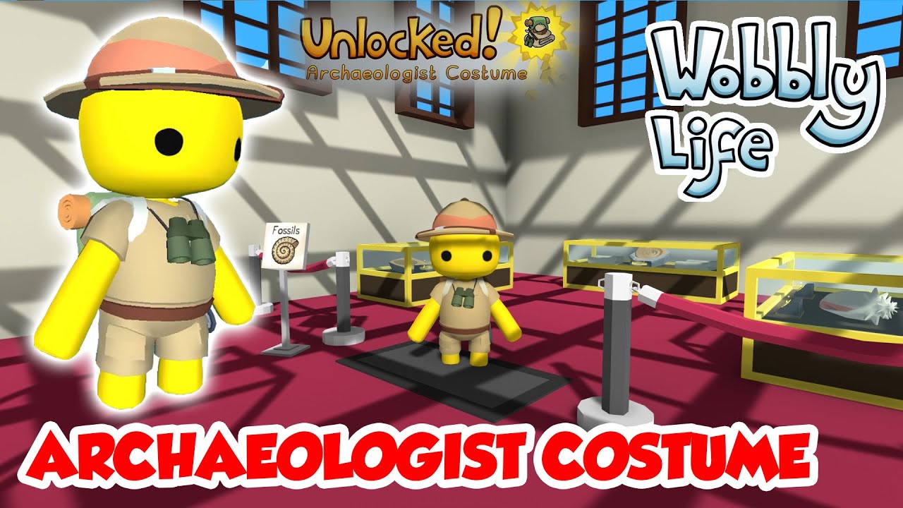 MENEMUKAN SEMUA ARTIFAK FOSSILS DAPAT ARCHAEOLOGIST CLOTHES | WOBBLY ...