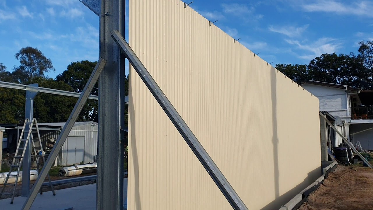 Sheds. Crane Standing 4m high Shed Walls - YouTube