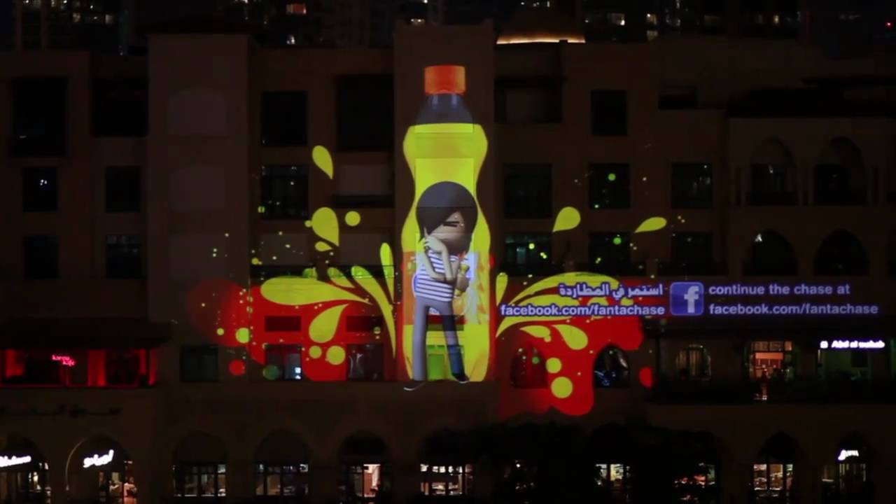Fanta Chase Dubai, 3D Projection Mapping - YouTube