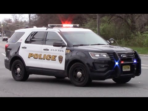 Clifton Police Department Car 18 Responding 4-10-20 - YouTube