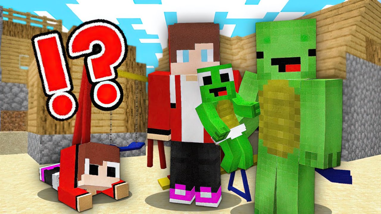 Baby JJ & Baby Mikey RUN AWAY From Family in Minecraft Challenge Maizen ...