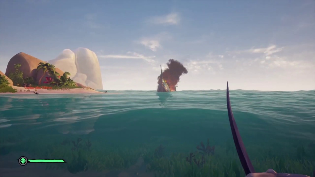 Sea of Thieves how to easy destroy a brigantine - YouTube