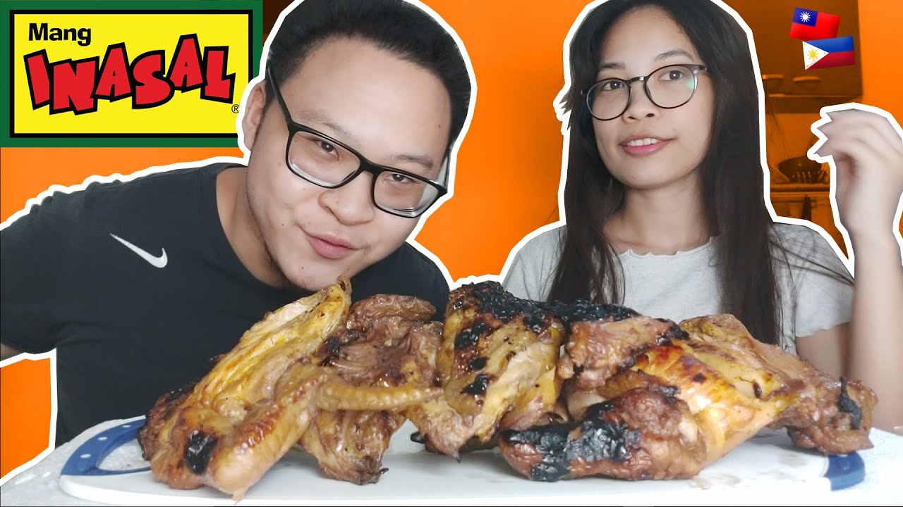 Mang Inasal MUKBANG 🇵🇭 BBQ Chicken | Taiwanese & Filipina Couple - YouTube