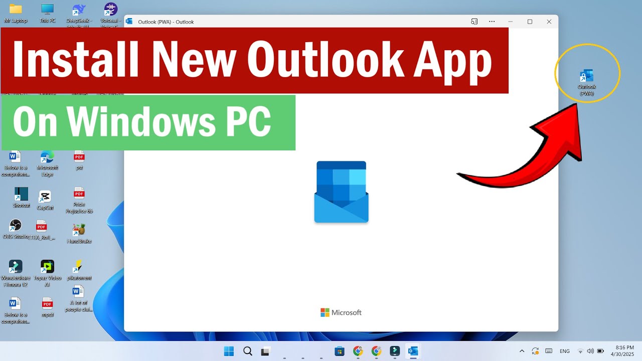 Download the NEW Outlook App on PC Desktop in a Minute | #Outlooks ...