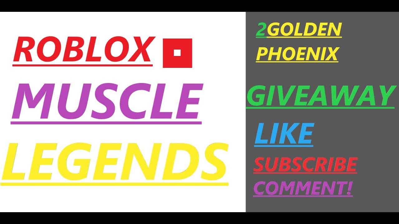 GIVEAWAY Muscle LEGENDS 2 GOLDEN PHOENIX 10%CHANCE!! - YouTube