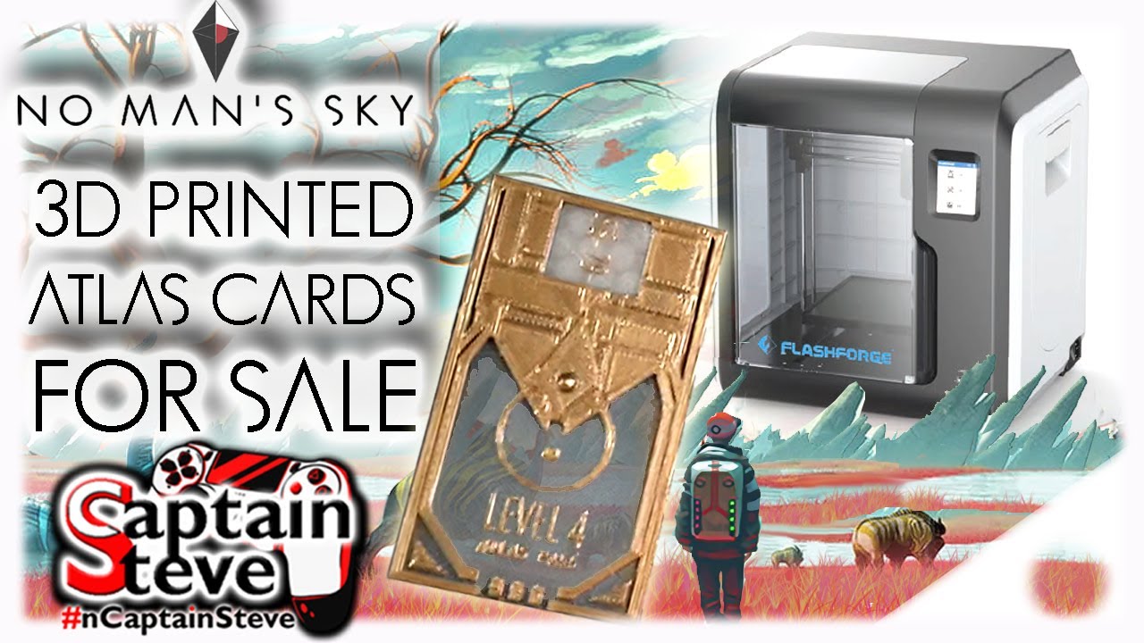 3D Printed Atlas Model Cards For Sale Captain Steve No Man's Sky ...