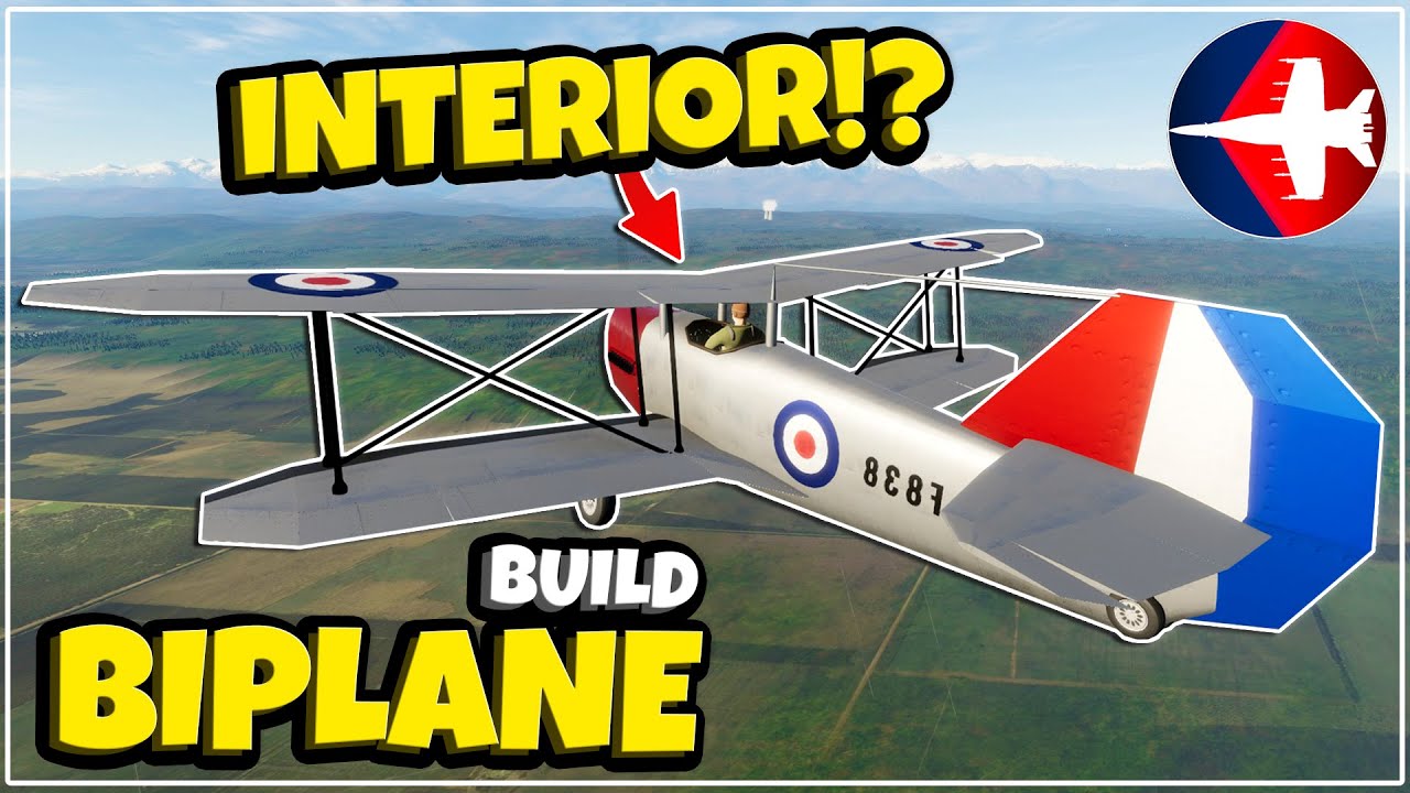 BIPLANE INTERIOR PANNELS In Flyout Plane Building Game! #3 - YouTube