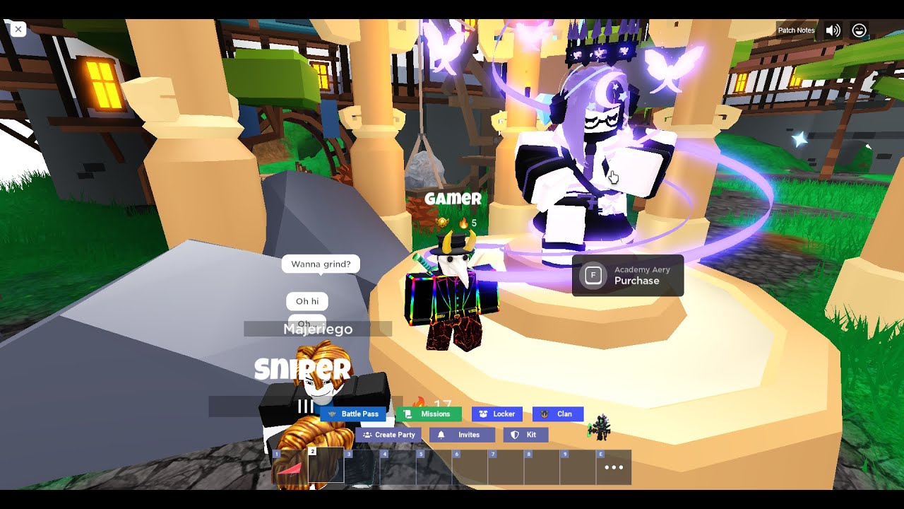 ACADEMY AERY SKIN (Roblox Bedwars) - YouTube
