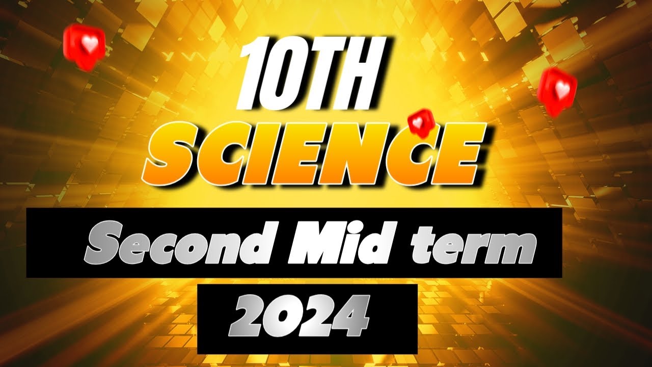 10th Science Second mid term question paper 2024 - YouTube
