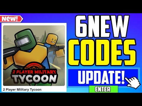 *SECRET UPDATE!* | 2 player military tycoon CODES 2025 (ROBLOX 2 player military tycoon)Part ...