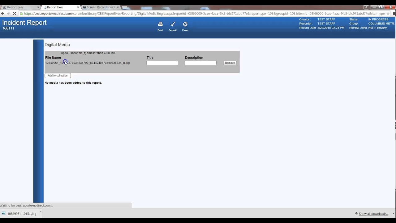 ReportExec Incident Report Add Digital Media - YouTube