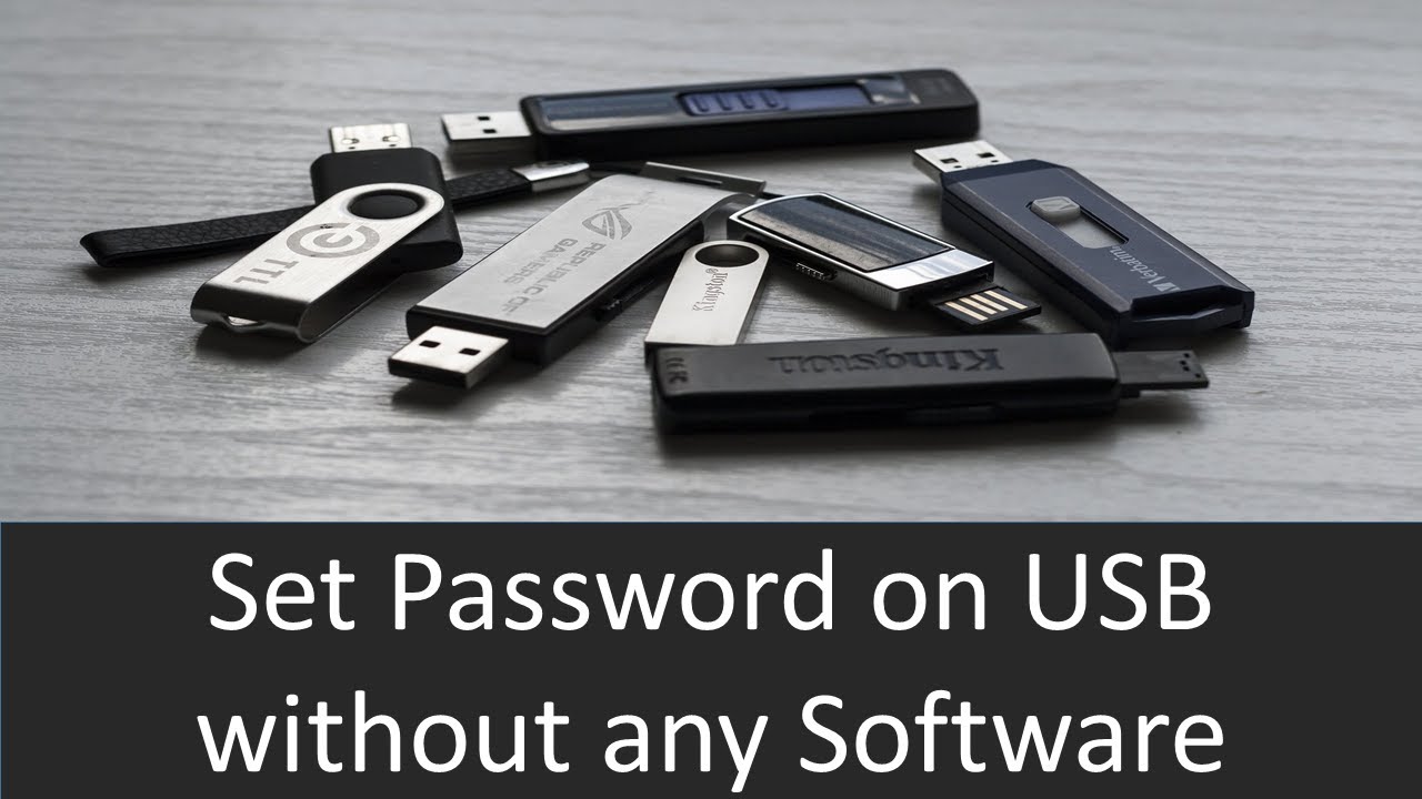 How to set password on USB withouy any software | Computer tips and ...