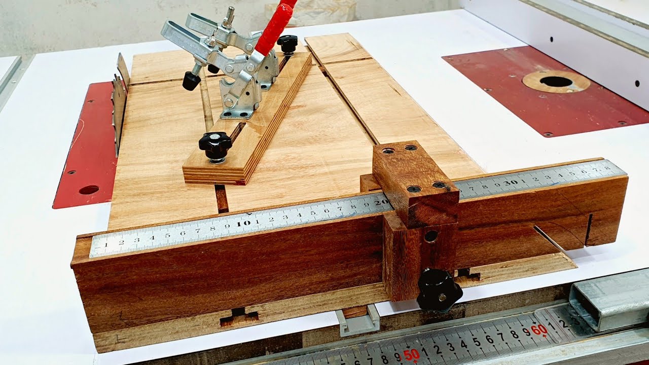 Cutting Becomes Easy And Precise With This Jig || Table Saw Crosscut ...