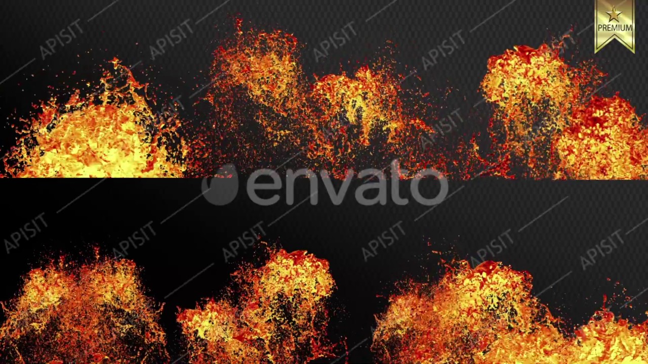 Magma lava stock footage with alpha 8 styles - YouTube