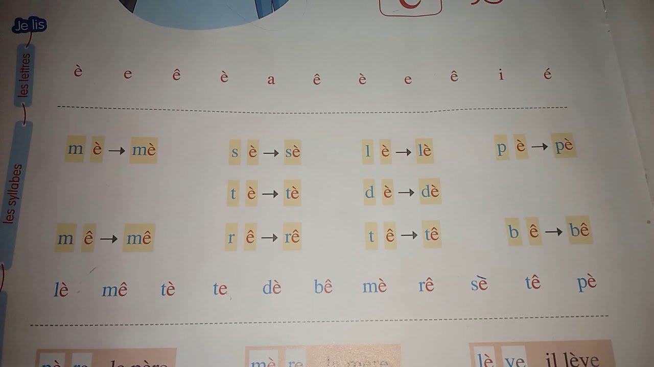 La lettre é et ê - YouTube