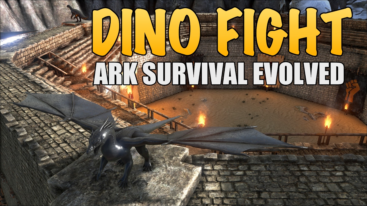 DINO FIGHT - ARK SURVIVAL EVOLVED - YouTube