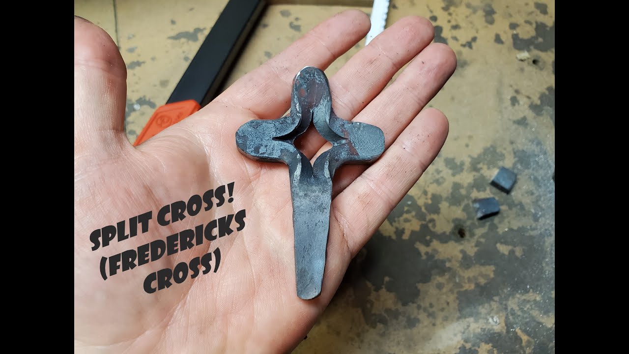 Forging A Split Cross (Frederick's Cross) - YouTube