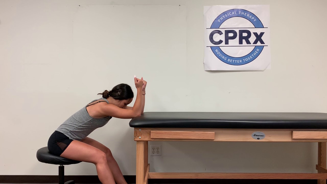 Seated Lat Stretch - YouTube