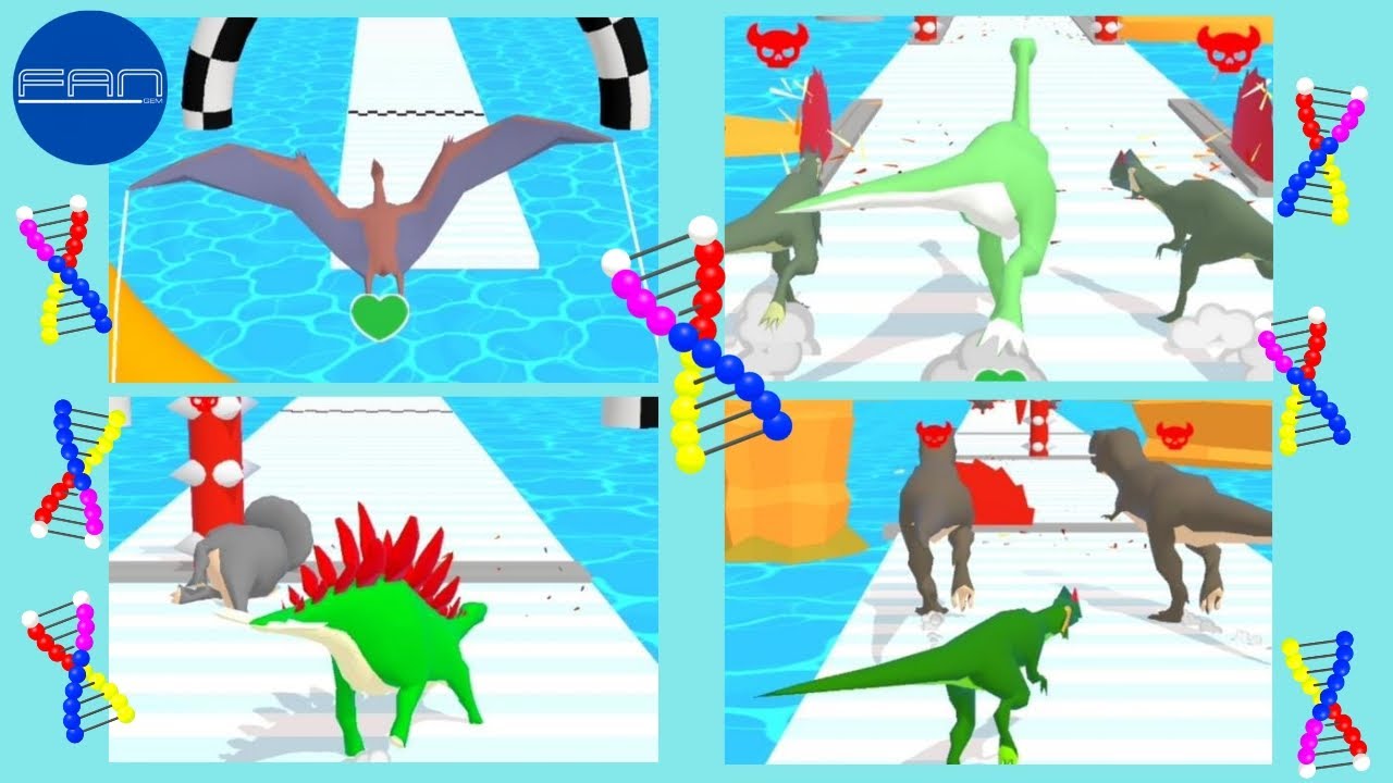 Dino Game - Merge DNA Dinosaur Run - YouTube