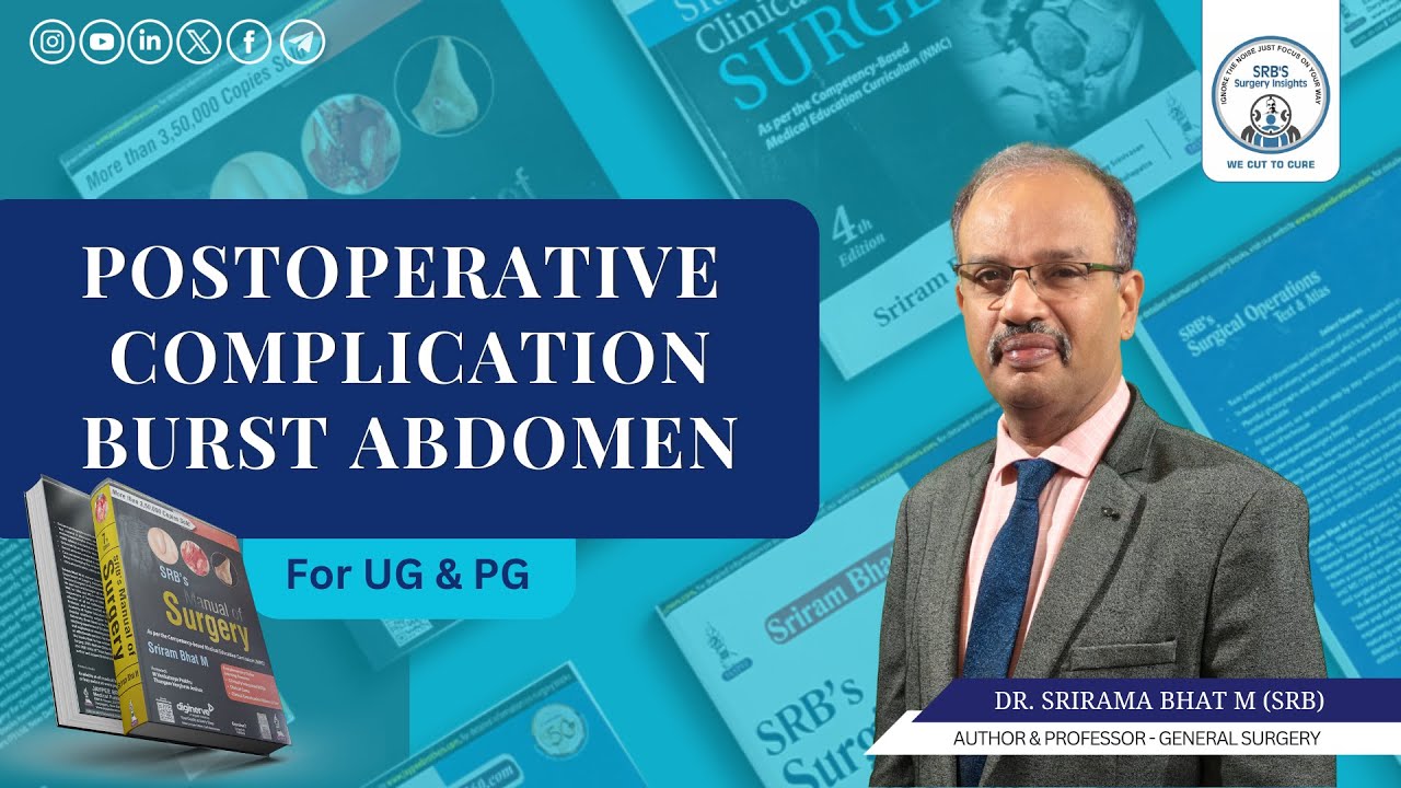 Postoperative Complication Burst Abdomen By Dr. SRB | Dr. Srirama Bhat ...