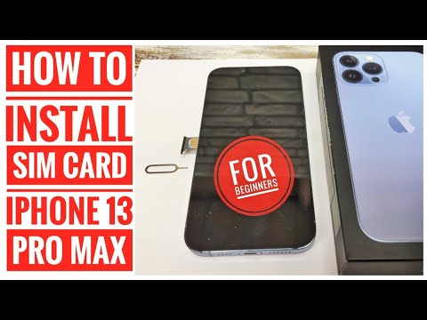 HOW TO INSTALL SIM CARD iPhone 13 Pro Max for Beginners ATT Sprint ...
