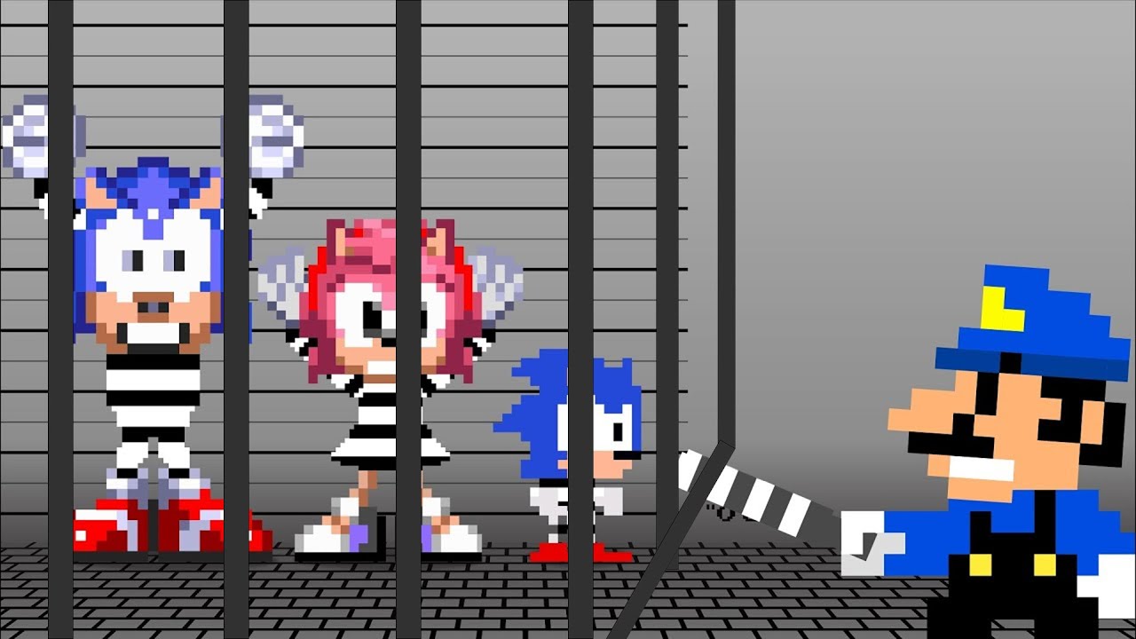 Prison Challenge: Can Family Sonic Escape form Mario Prison For 24 ...