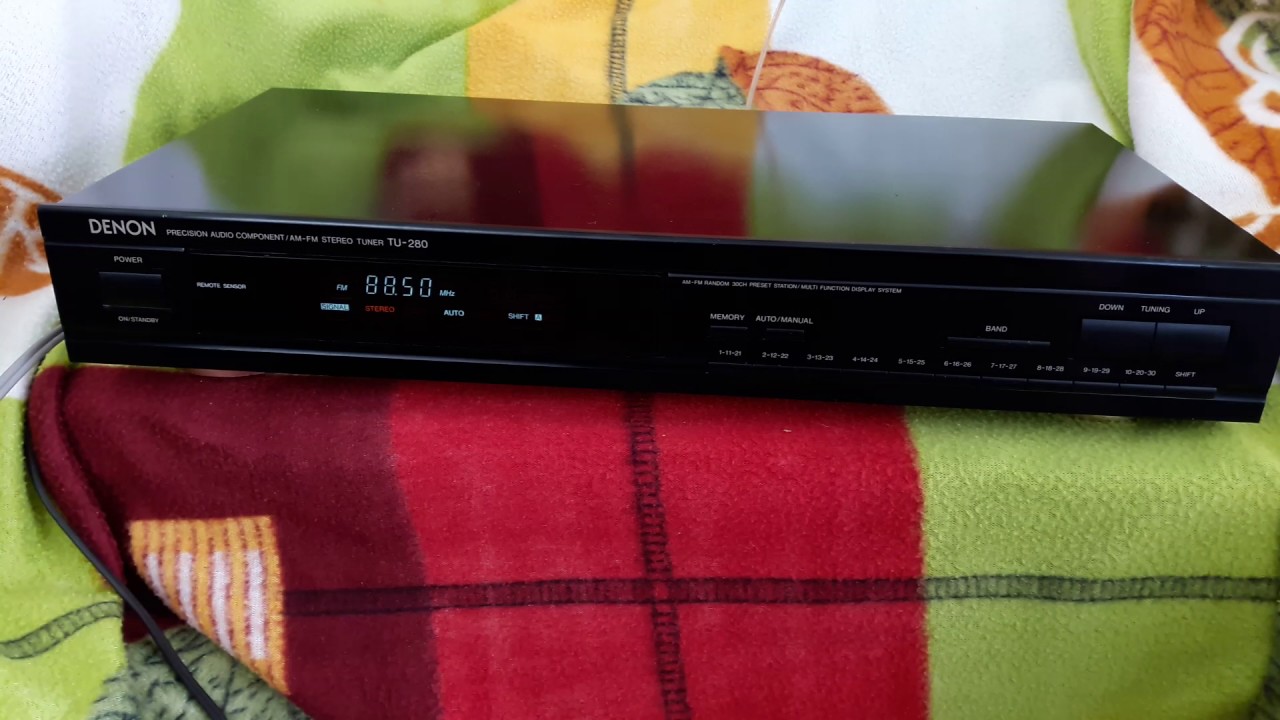 ทดสอบจูนเนอร์ DENON TU-280 - YouTube