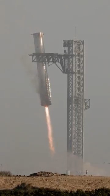 Starship Flight 8 Booster Catch - SpaceX does it again!! #rocket # ...