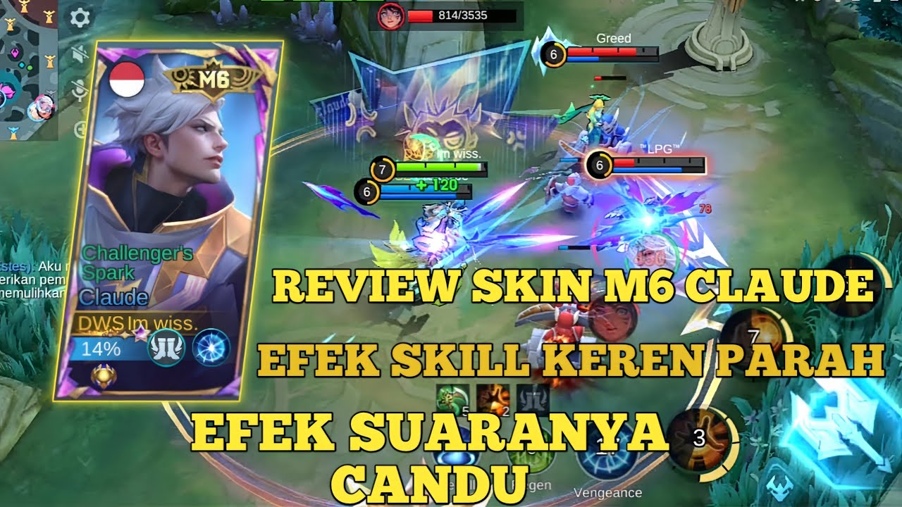 REVIEW SKIN M6 CLAUDE KEREN PARAH #mobilelegends - YouTube
